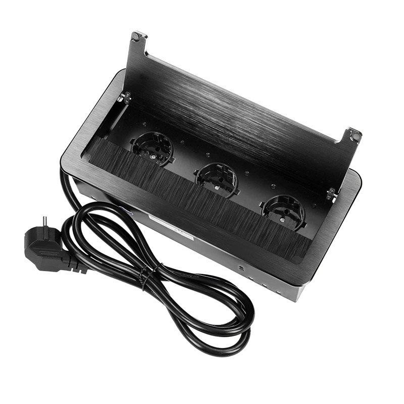 Retractable installation fllip up power strip 3x 1.5 m cable,Conference ...